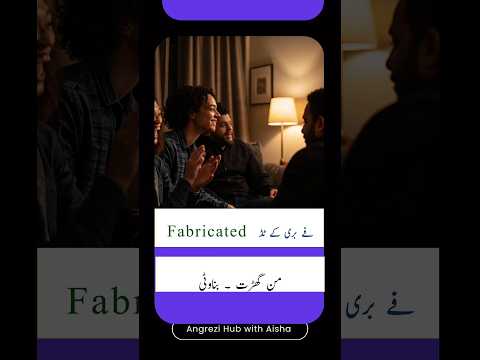 Fabricated meaning in Urdu #fabricated #englishtourdu #learnenglish