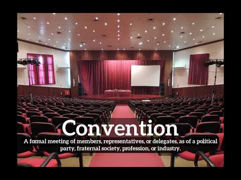 What is Convention? | How Does Convention Look? | How to Say Convention in English?