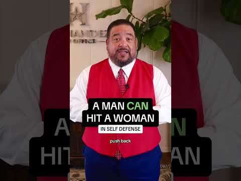 A man CAN hit a woman in self defense! ✅ #texas #lawyer #selfdefense