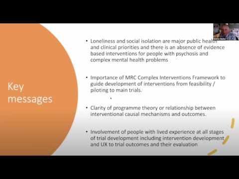 Andrew Gumley - Psychological approaches to addressing loneliness & social isolation