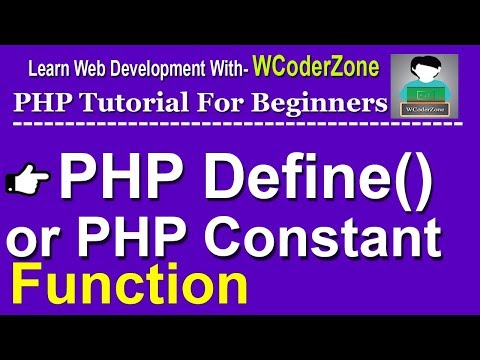 php define function or php constant - php tutorial