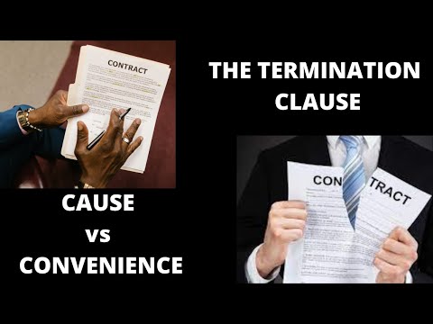 Termination Clause | Cause & Convenience | Contract Management