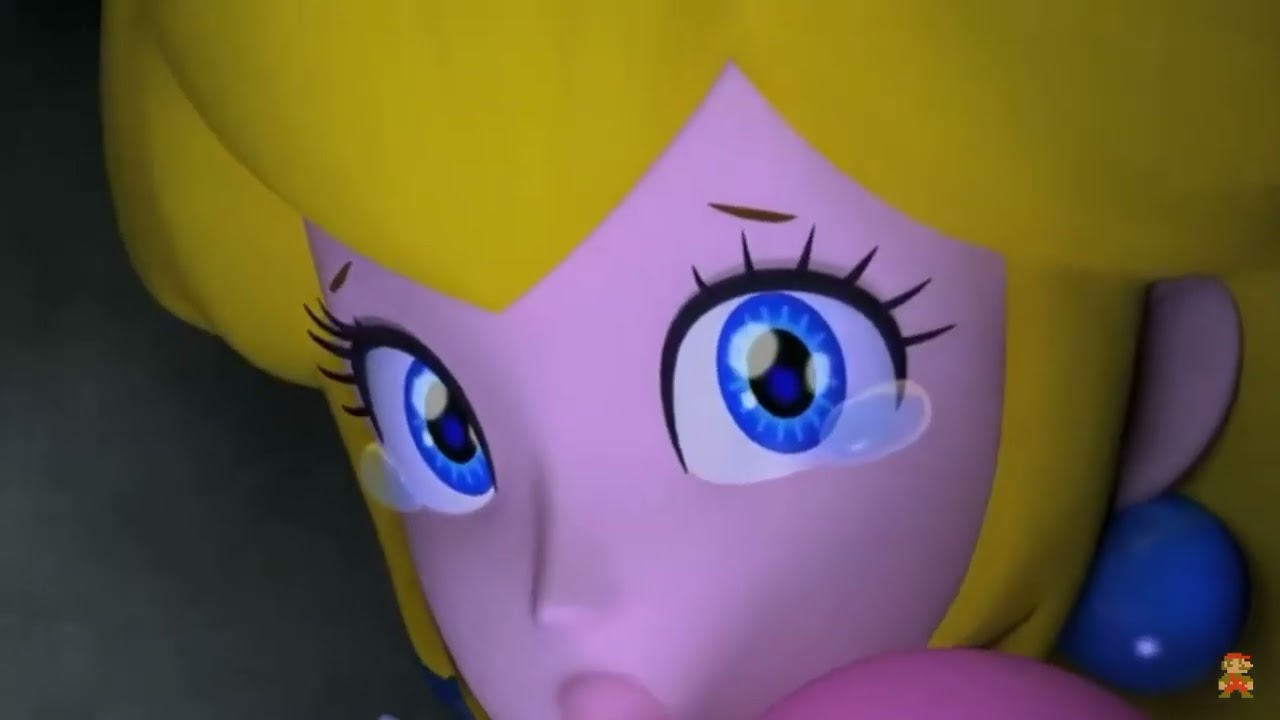 Peach Crying At Luigi