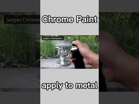 Chrome Spray Paint apply to metal #chromepaint #chrome