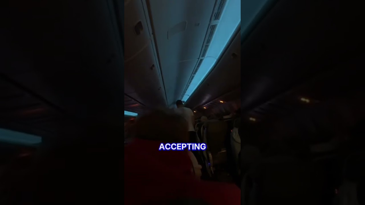 Moment pilot announces flight is returning to US after Heathrow shutdown