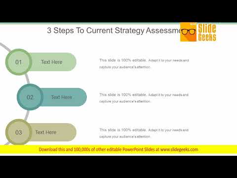 3 Steps To Current Strategy Assessment Ppt Powerpoint Presentation Outline