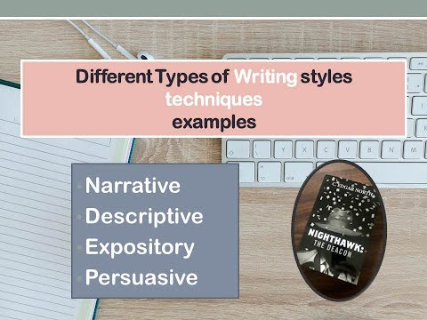 Types of writing styles - persuasive, narrative, expository, and descriptive. 2023