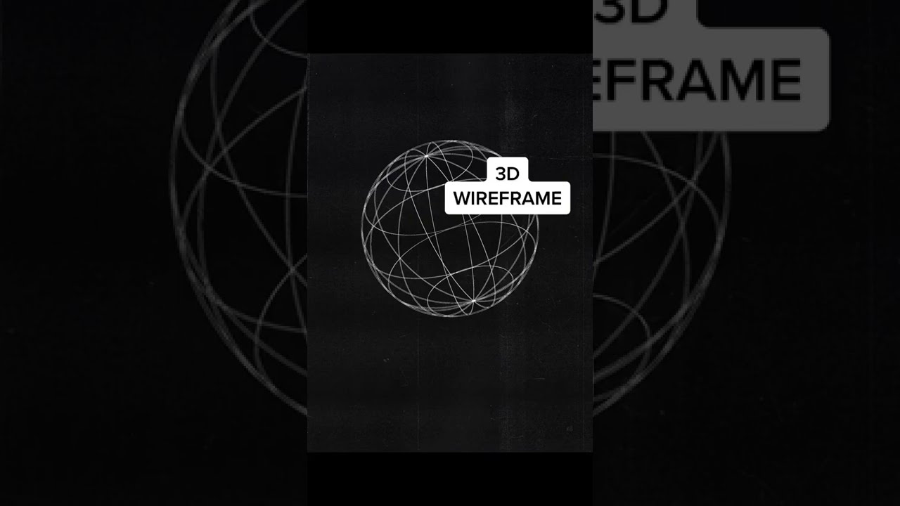3D Wireframe Globe In Adobe Illustrator