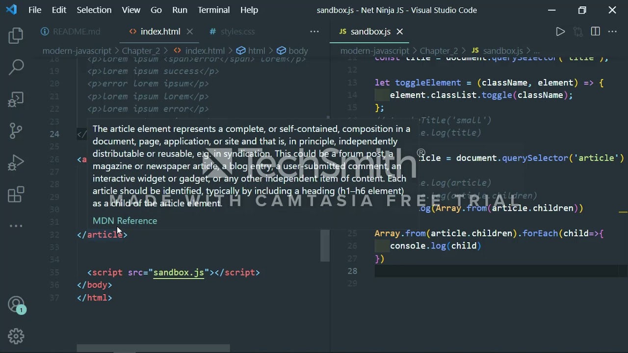 How I learn JavaScript - parent Element, children