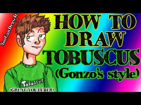 How To Draw Tobuscus from Tobuscus Animated Adventures (Toby) โ YouCanDrawIt ใ 1080p HD