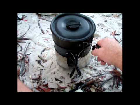 Cooking with Two Pots to Save Time and Fuel While Primitive Solo Camping
