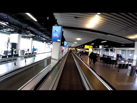 Walking the F gate at Schiphol Airport