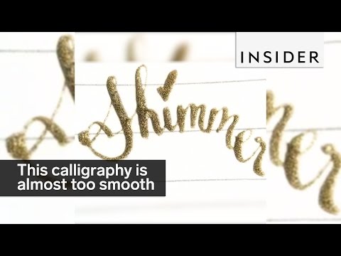 This calligraphy is so smooth, it's borderline inappropriate