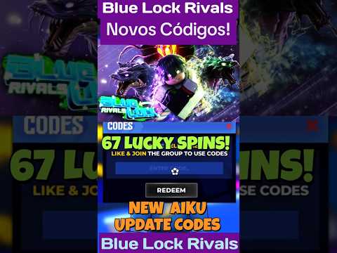 AIKU! Novos códigos Blue Lock Rivals - códigos Bloqueio Azul Rivais! Todos os códigos novos!