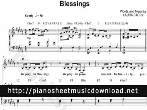 Blessings Sheet Music