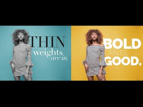 Typography Theory in Graphic Design - Kerning, Spacing, Weight and Alignment