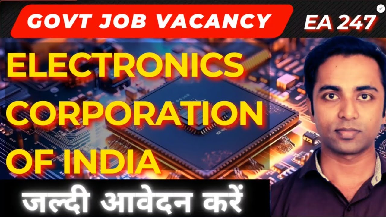 🔥 ECIL Technician Recruitment 2025: 45 Vacancies! (ITI Pass Govt Job) | Apply Online Now!