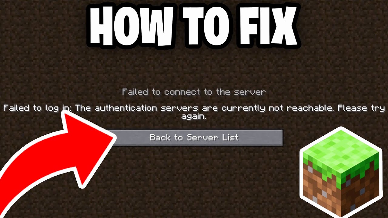 How To Fix Minecraft Authentication Servers Are Currently Not Reachable! - Tutorial