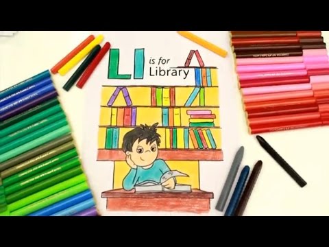 Drawing Alphabets and Coloring | Alphabet Letter L Coloring |Coloring pages for children|BabyTubeFun