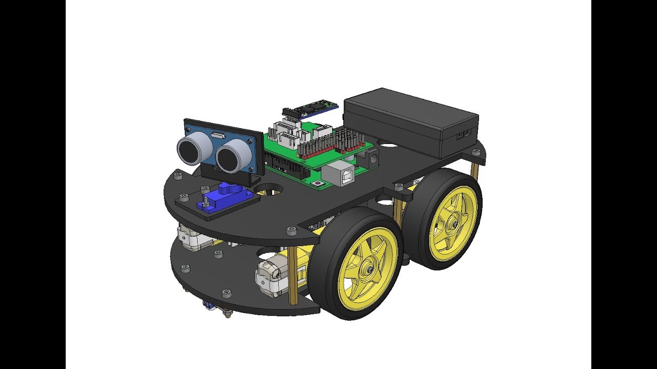 Autodesk Inventor Animation - Smart Robot Car