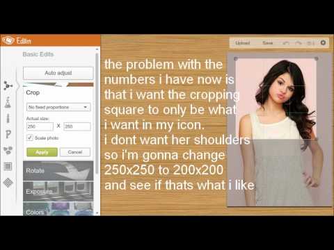 How to Size a Twitter icon using picmonkey.com - tutorial