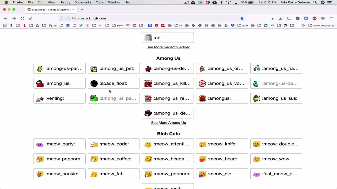 9. Slackmojis - Custom slack emojis - Website of the day