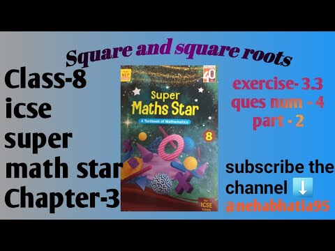 Class 8 | Ch-3 Ex 3.3 Q4 | Super Math Star | ICSE | Part-2 #mathematicstricksbyneha
