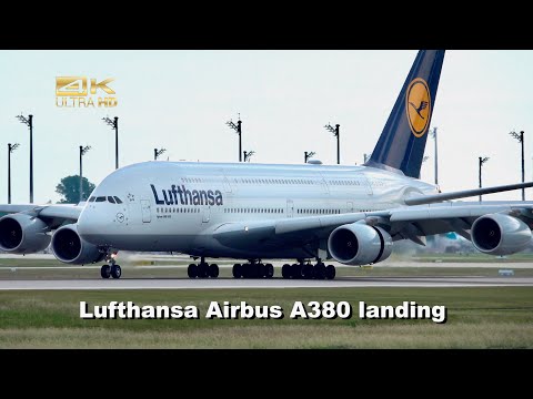 Airbus A380-841 from Lufthansa D-AIML arrival at Munich Airport MUC EDDM #a380 #lufthansa #aviation