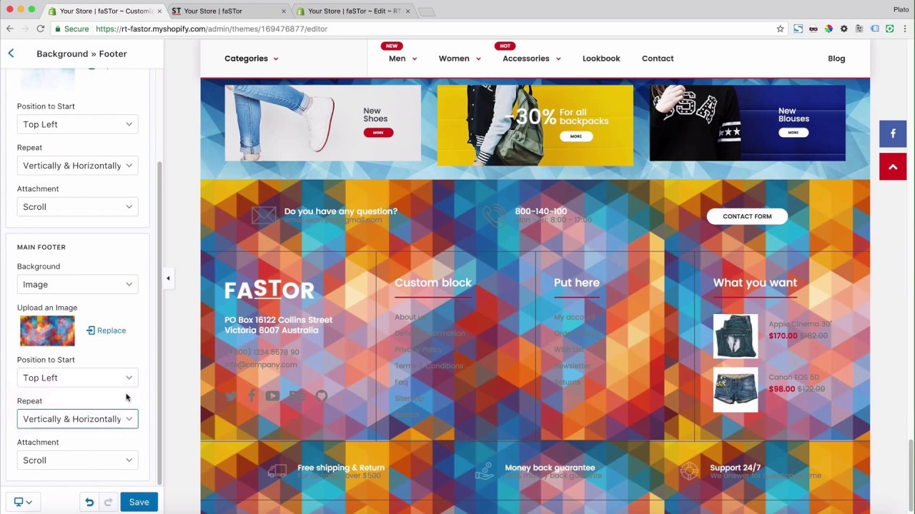 Fastor - Background - Footer