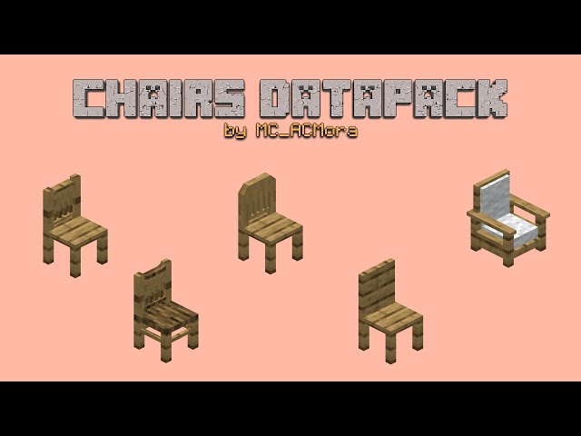 Chairs Datapack For Minecraft 1 17 V 1 0 Minecraft Data Pack