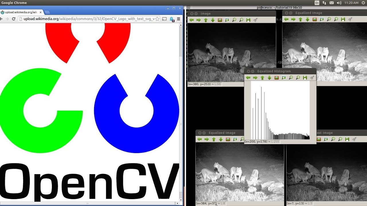 OpenCV Programming with the Raspberry Pi:Tutorial-20 Histogram Equalization with Python