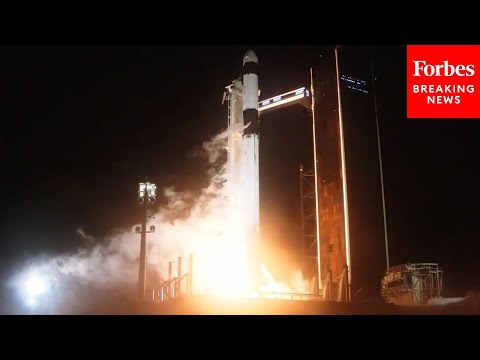 SpaceX Falcon 9 Launches From NASA's Kennedy Space Center, Heading To International Space Station