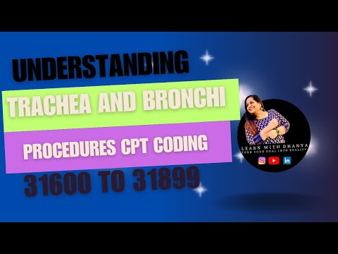Trachea and Bronchi Procedures in CPT Coding (31600 - 31899)#cptcoding #learnwithdhanya