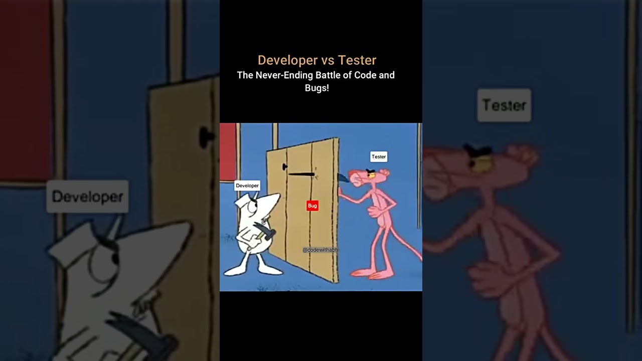 developer vs tester fight#trending #coding #memecoding #programmerlife #coderush #programmer #memes