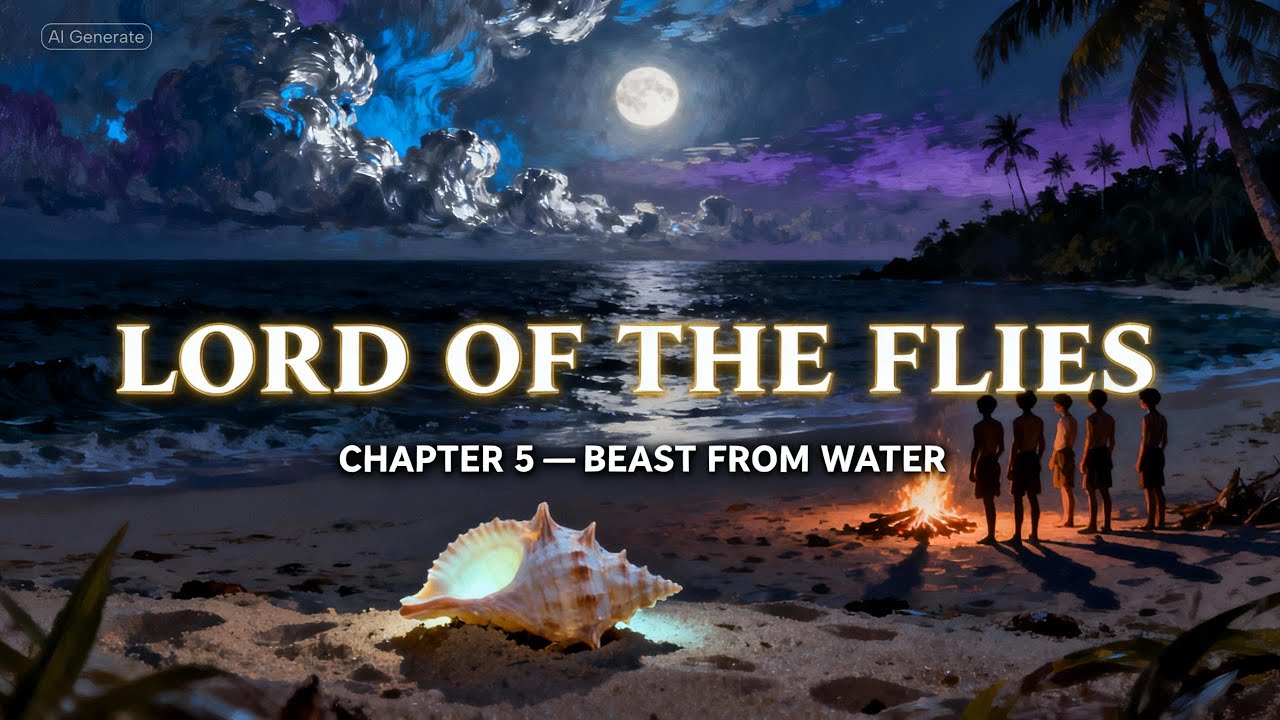 Lord of the Flies | Chapter 5 — Beast from Water | Audiobook with Cinematic Visuals