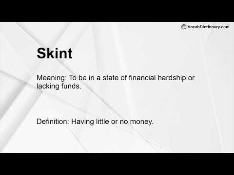 Skint Meaning
