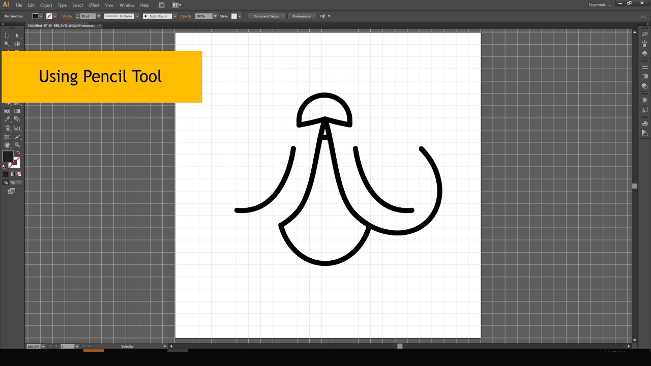 Illustrator Tutorial: Design a Bee, fly, honey, Icon Design - Illustrator Tutorial