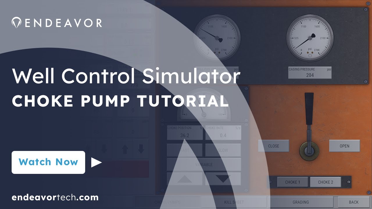 [ARCHIVAL] Well Control Simulator: Choke Pumps & Pressure Control Tutorial