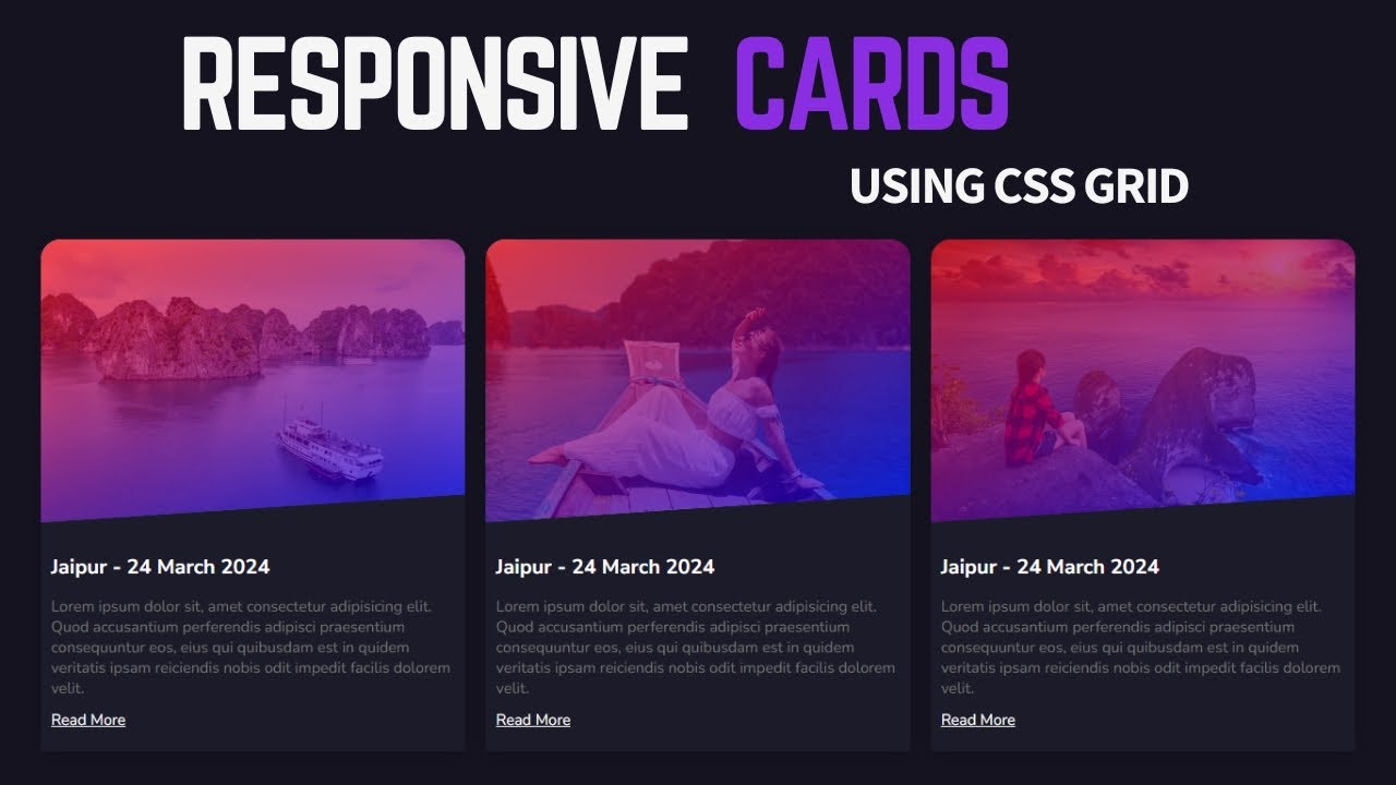 Responsive Service Box Design using CSS Grid Layout | Step-by-Step Tutorial