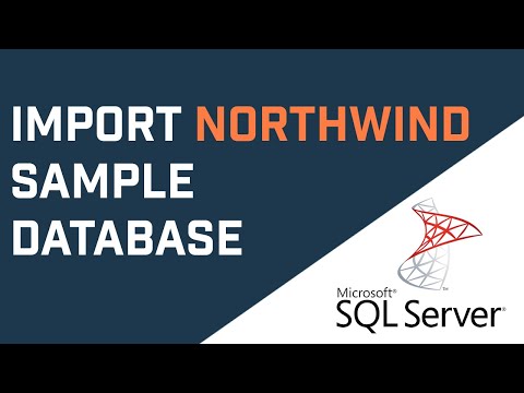 Downlaod and Import Northwind Sample Database to SQL Server