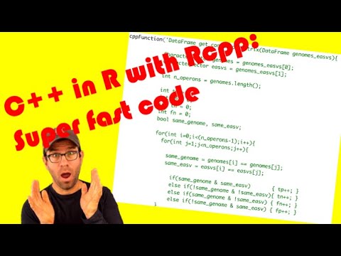 Writing C++ code in R using the Rcpp package: Overcoming bottleneck in all v all comparison (CC055)