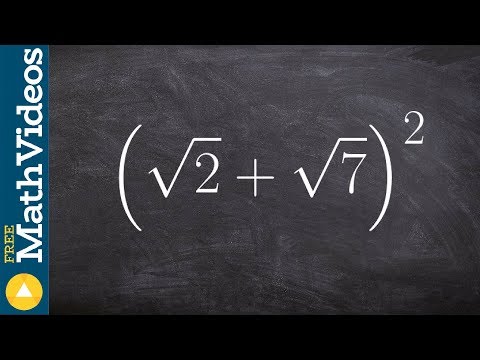 Using foil to square a binomial radical, (sqrt(2) + sqrt(7))^2