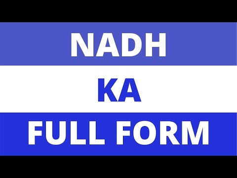 NADH full form| What is the full form of NADH ?