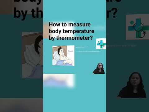 Body temperature by thermometer | body temperature measurement in axilla #viral #shorts #fyp