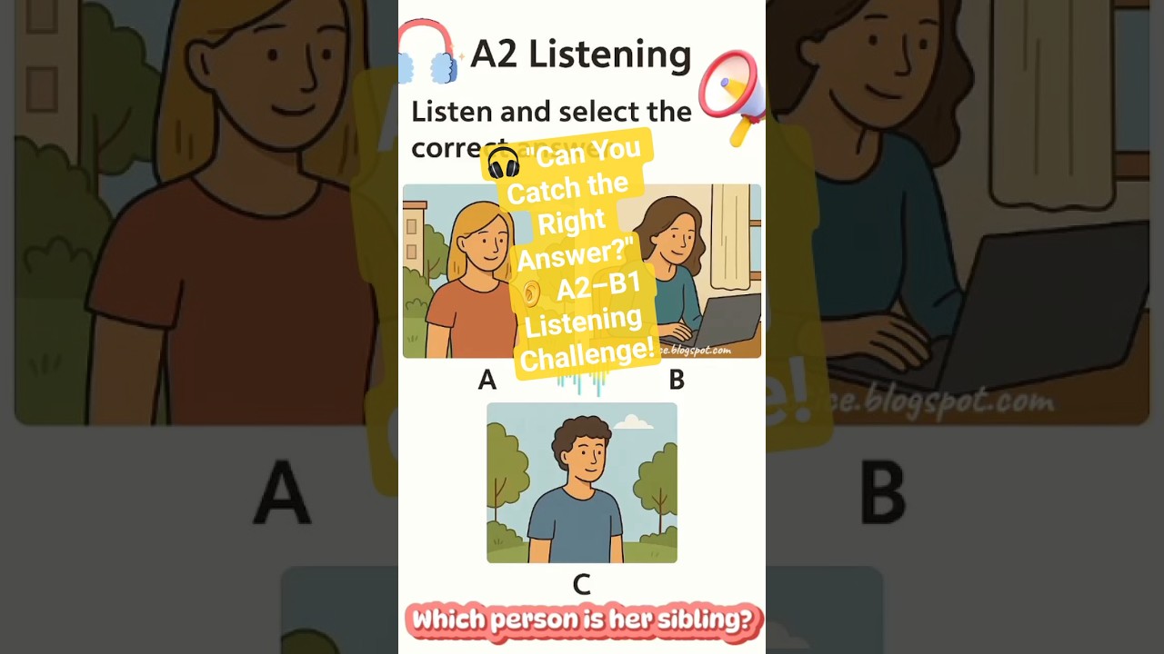 a2 listening 14 with answer #learnenglish #learn #englishvocabulary #listening #CEPT #linguaskil #a2