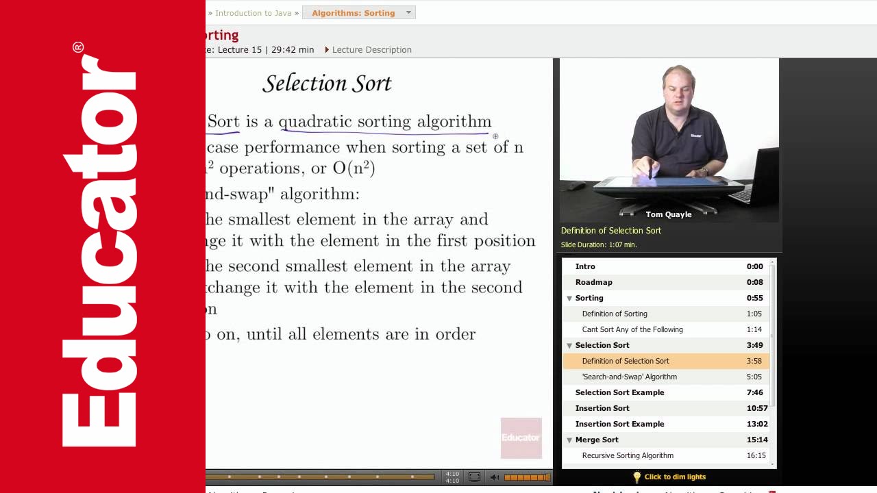 AP Computer Science: Sorting Algorithms
