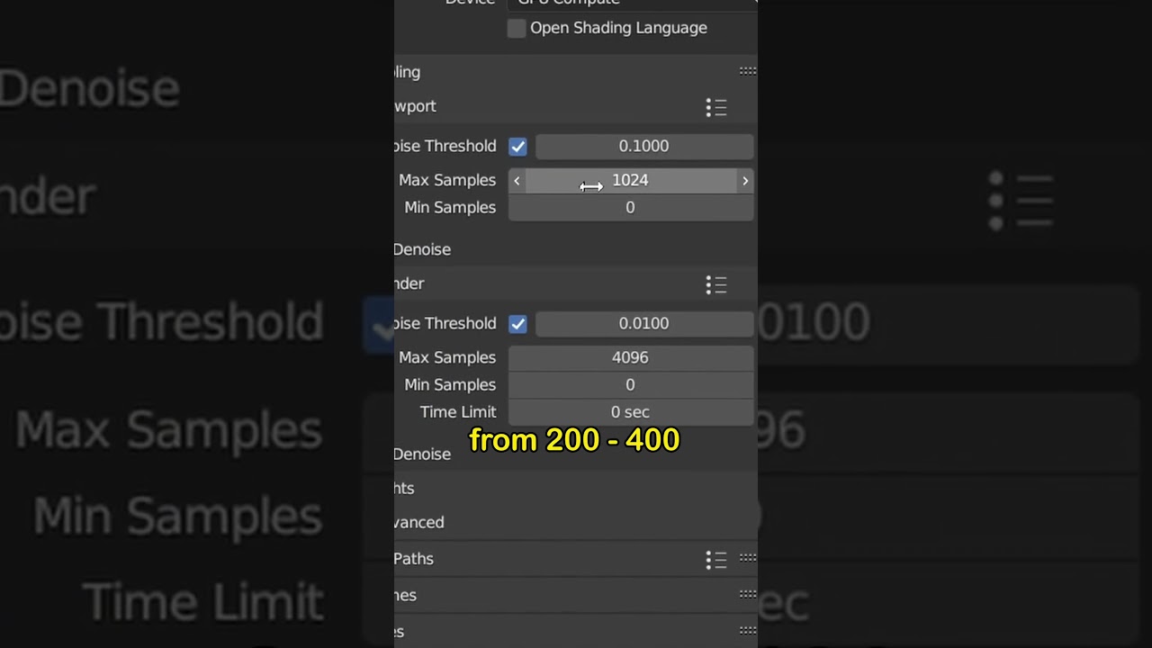 The best Render settings for Blender?Discord in Bio #blender #3d  #blender3dmodeling #graphicdesign