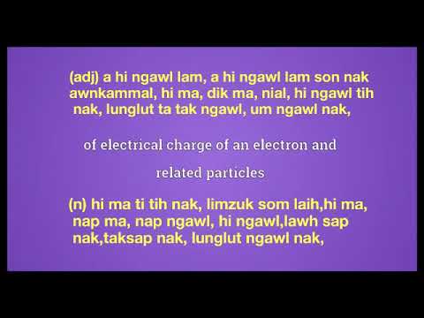 Negative meaning in English Ngawn