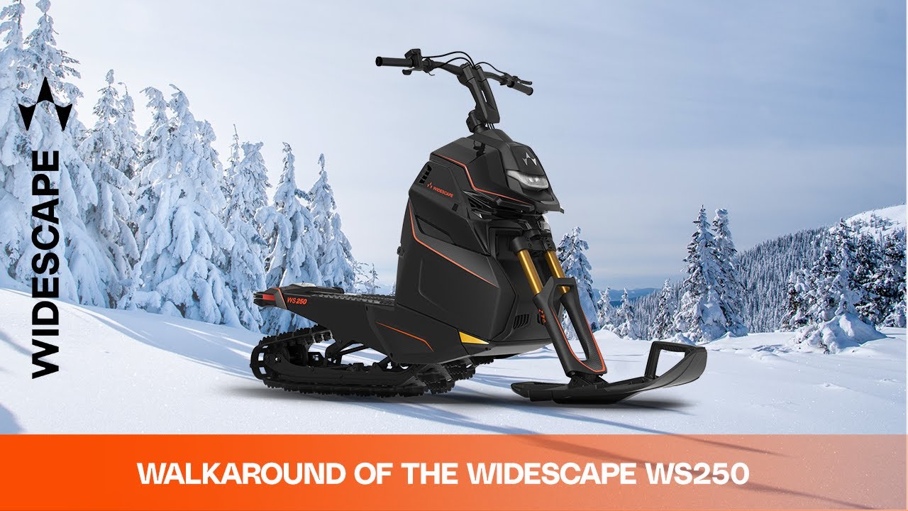 Widescape's WS250 Stand-Up Snowmobile Promises Light and Affordable Fun ...