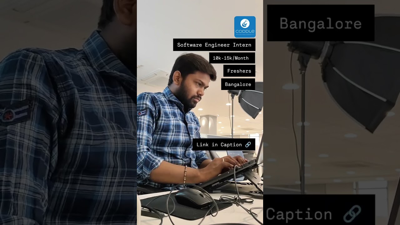 Coddletech is hiring for the Software Engineer Intern |#shorts #ytshorts #youtubeshorts #utsavchavda